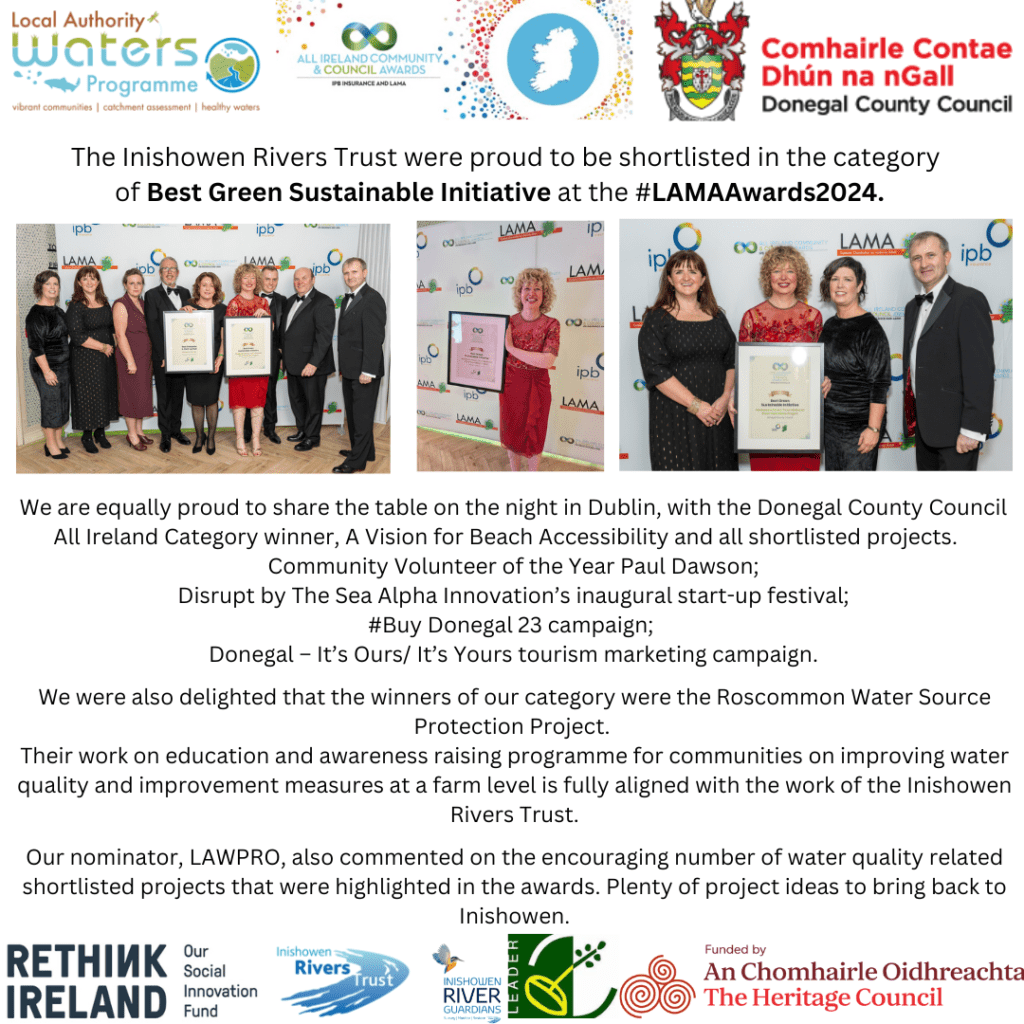 The Inishowen Rivers Trust were proud to be shortlisted in the category ...